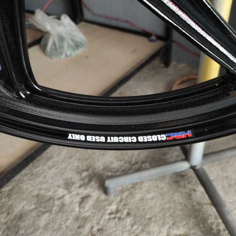 Jual STIKER VELG HRC CLOSED CIRCUIT USED ONLY Print uv transparan ...