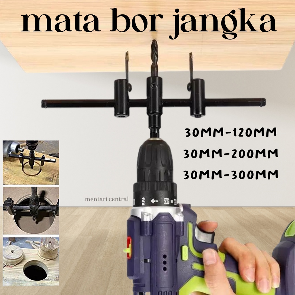Jual Mata Bor Kayu Jangka / Adjustable Circle Hole saw Cutter (ukuran ...