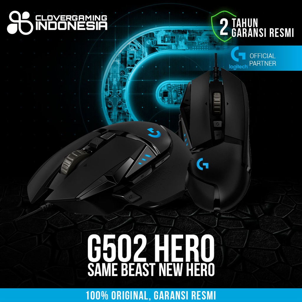 Jual Logitech G502 Hero Gaming Mouse Original Garansi Resmi G-502 G 502 ...