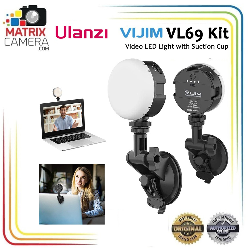 Jual Ulanzi VL69 Kit Lampu LED Portable Video Light for Video Vlogging ...