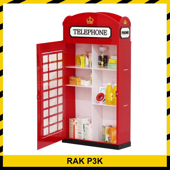 Jual kotak obat p3k first aid kit large size london telephone edition ...