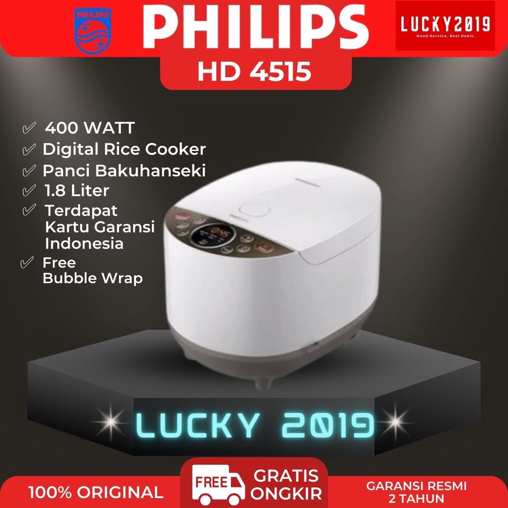 Jual Rice Cooker Digital Philips Magicom HD 4515 HD4515 PREMIUM 1.8L ...