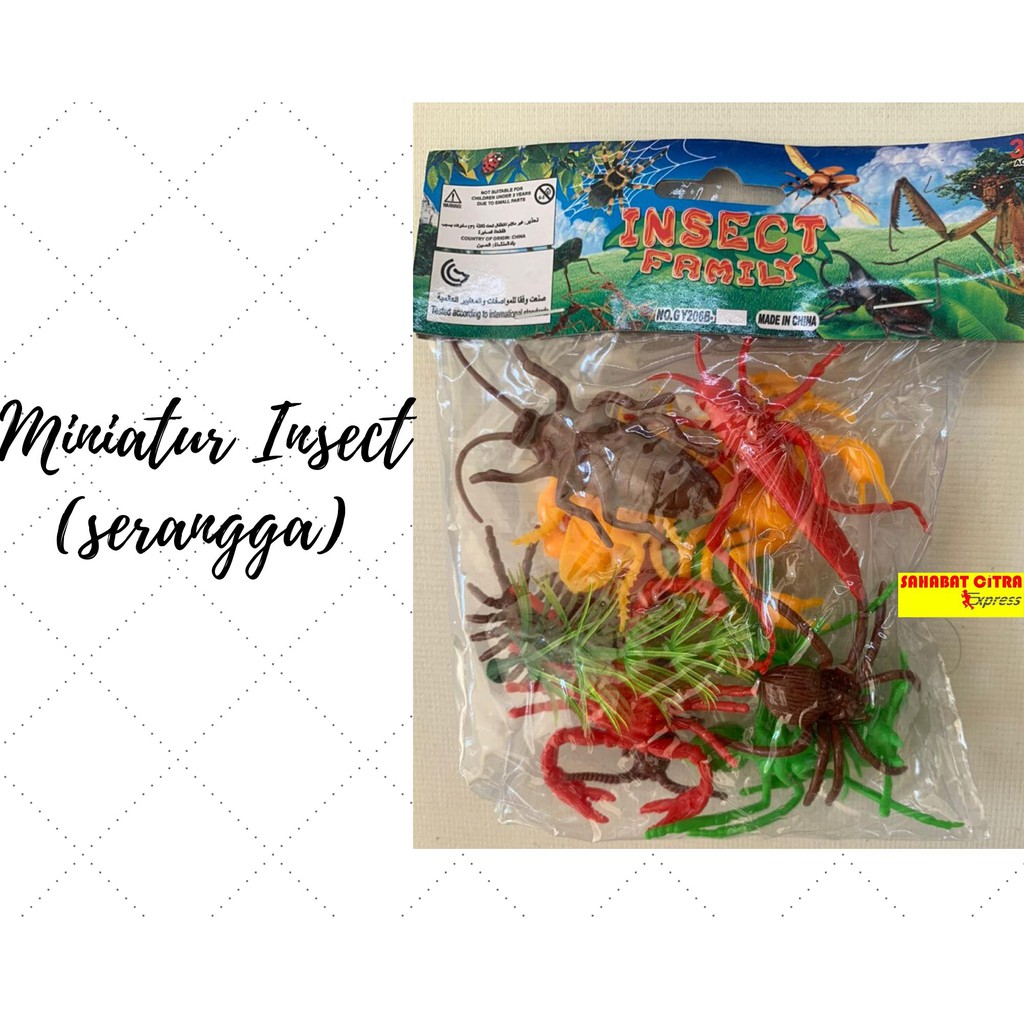 Jual MAINAN MINATUR INSECT (SERANGGA) 昆虫玩具 | Shopee Indonesia
