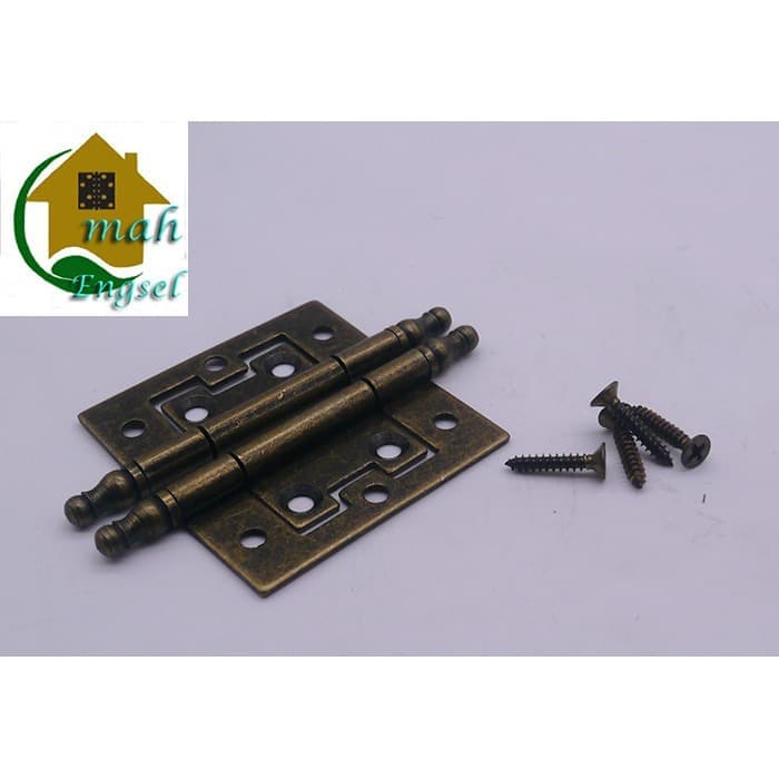 Jual ( 1 Pasang ) +Skrup Engsel Lepas 63x25 mm Engsel Laci Pintu Flush ...