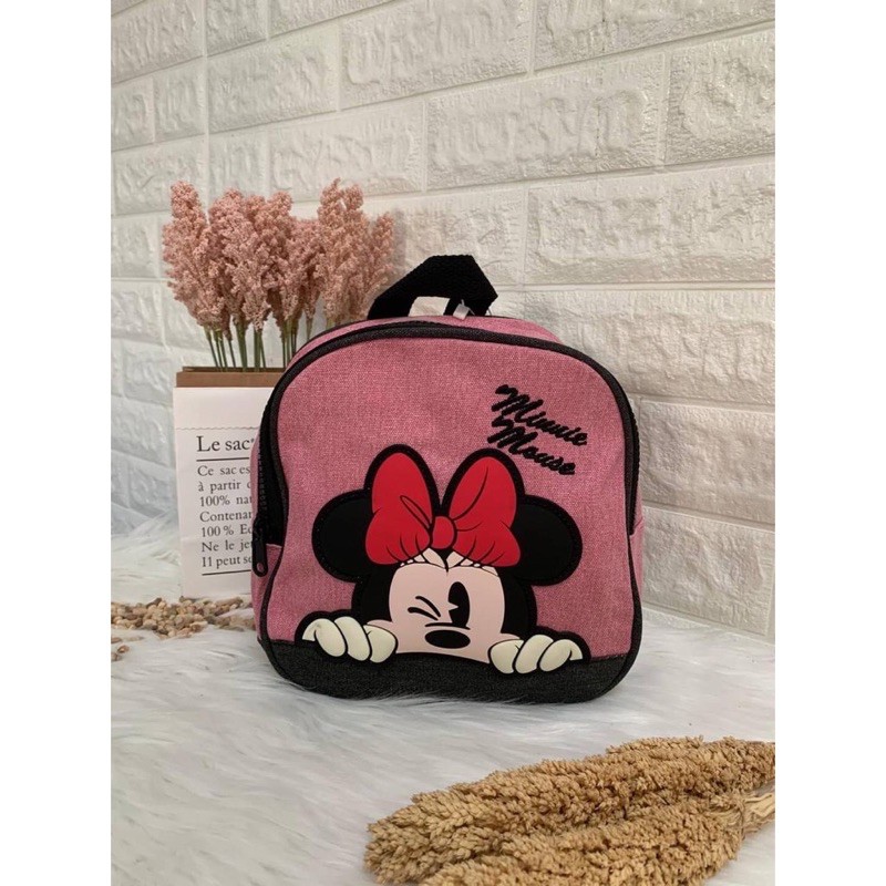 Jual ZARA Z268 MINNIE MOUSE MINI BACKPACK ORI PREMIUM | IMPORTTAS | BAG ...