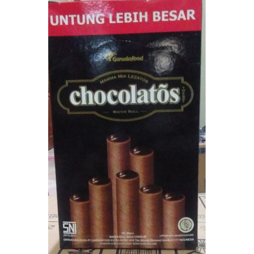 Jual Chocolatos Wafer Rolls 1 Pak | Shopee Indonesia