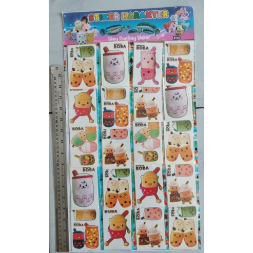 Jual stiker karakter/boba isi 20pcs/ lembar | Shopee Indonesia