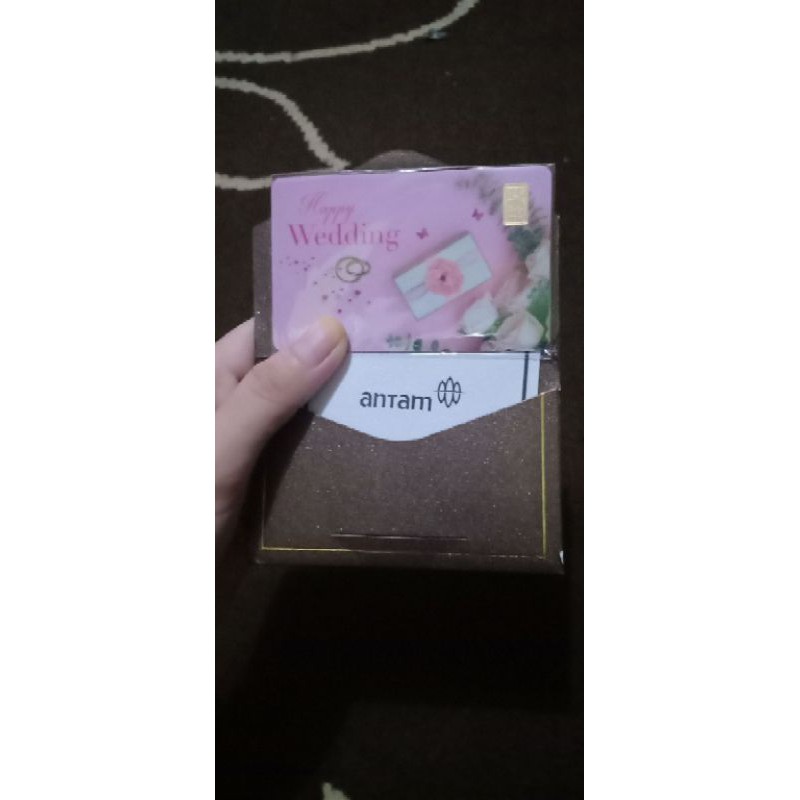 Jual Antam 0,5 gr gift series happy wedding | Shopee Indonesia