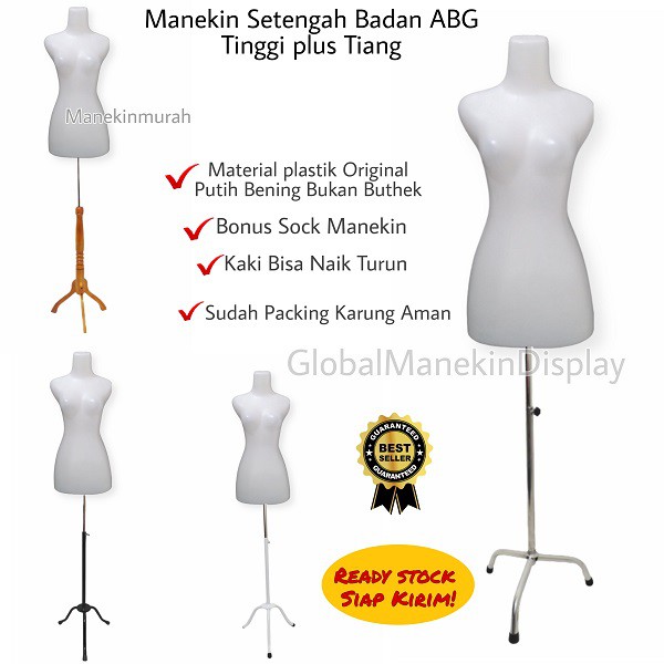 Jual Manekin Setengah Badan Wanita | Manekin Abg Tinggi | Manekin ...
