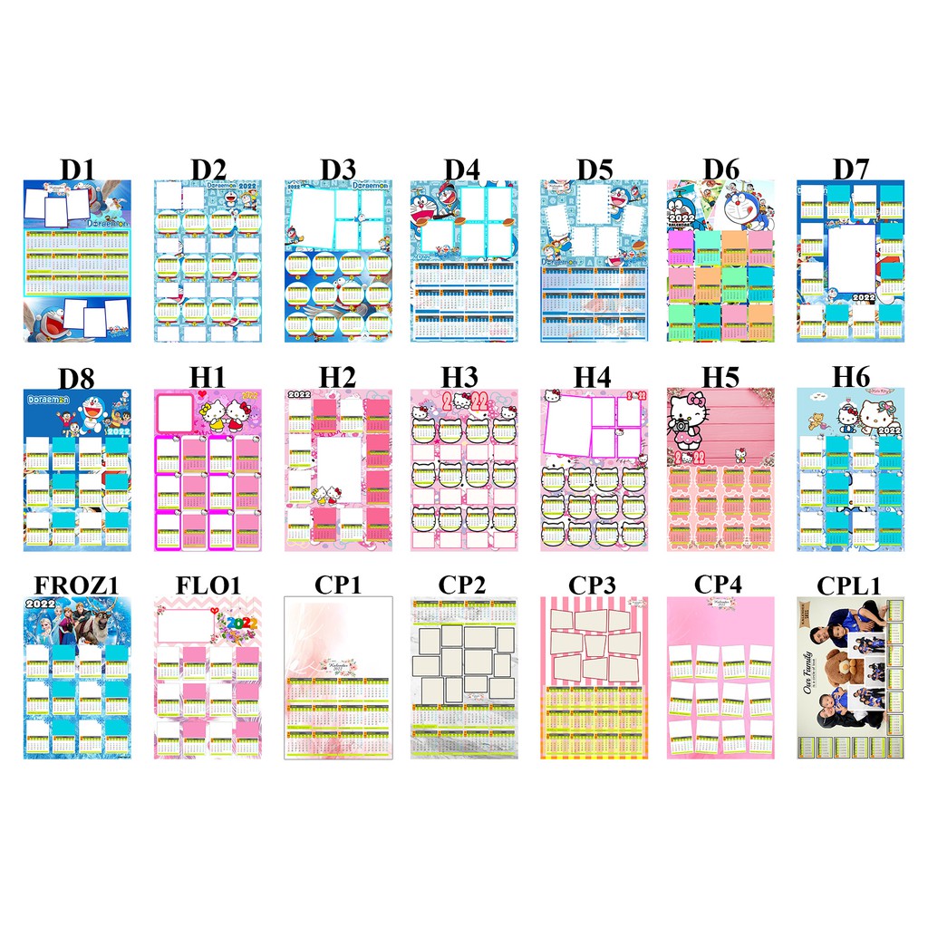Jual Kalender Custom Tahun 2026 Free Lubang Free Design Murah | Shopee ...
