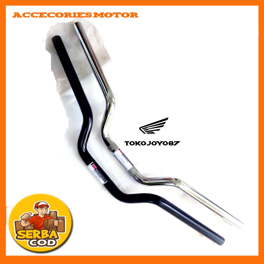 Jual Stang Stir Cb variasi besi warna hitam diameter 22 mm | Shopee ...