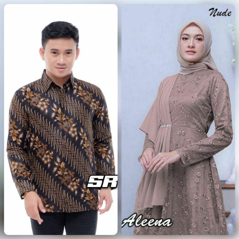 Jual BAJU SARIMBIT COUPLE PASANGAN KEBAYA BROKAT CAPEL MODERN BATIK ...