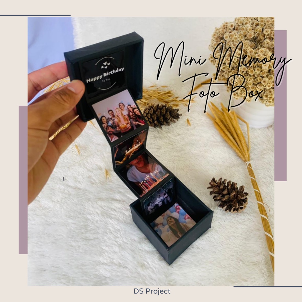 Jual Kado Gift Mini Memory Photo Box 6 Foto Hadiah Ulang Tahun Untuk ...
