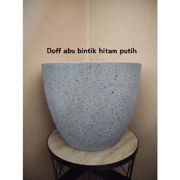 Jual pot gerabah marble bintik putih, hitam,abu atau hitam polos pth tdk termasuk D37 T30cm PO 4 ...