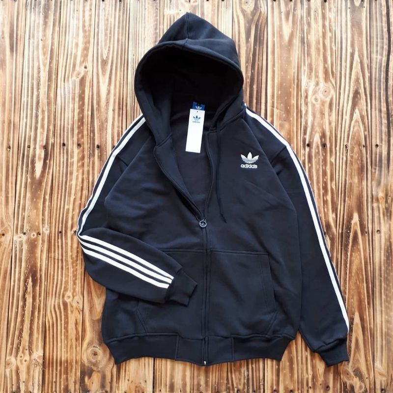 Jual ZIPPER JAKET ADIDAS FULLTAG LABEL MIRROR 1 :1 ORIGINAL | Shopee ...