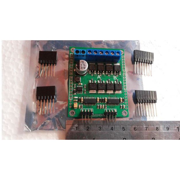 Jual Driver Motor DC 50A Arduino Shield Dual H-Bridge - Power Full ...