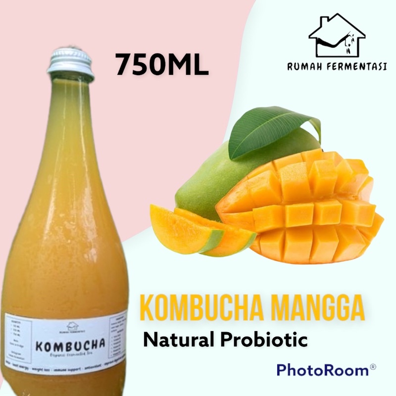 Jual Kombucha Mango (Mangga) 750ml | by Rumah Fermentasi | Shopee Indonesia