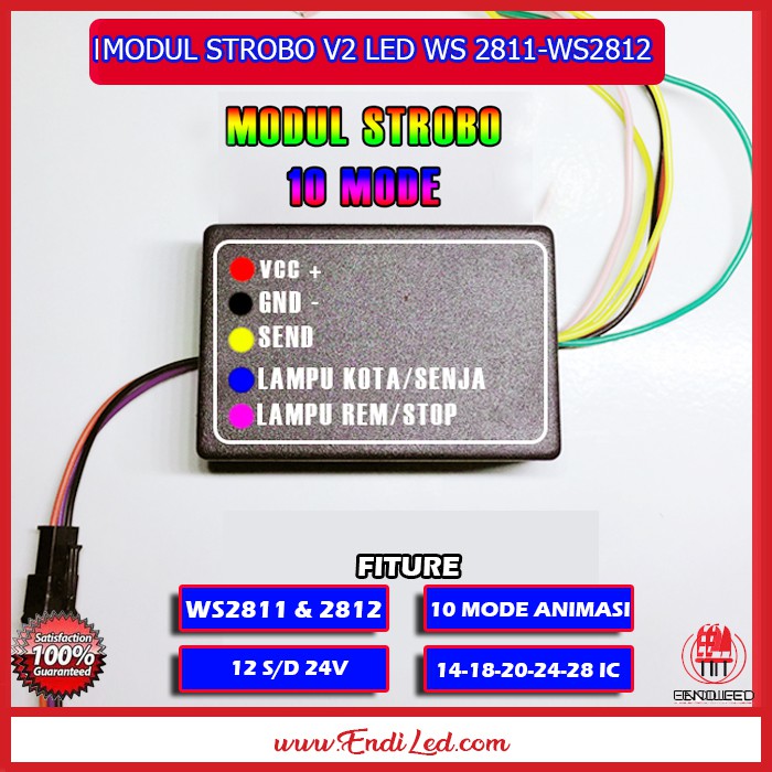 Jual Modul strobo V2 10 mode led ws2811 dan ws2812 | Shopee Indonesia