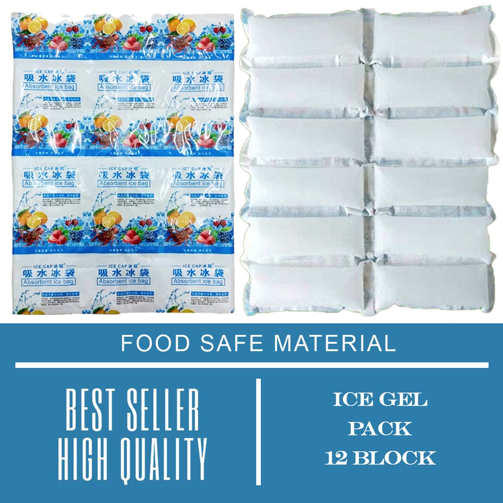 Jual Ice Gel Ice Pack Thermafreeze Lembaran Pengganti Dry Ice Isi 12 ...
