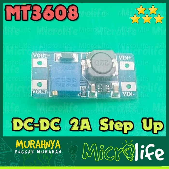 Jual e0401rfg Dc-Dc 2A Step Up Power Booster Module Mt3608 Arduino Raspberry Pi Bg201Nh | Shopee ...