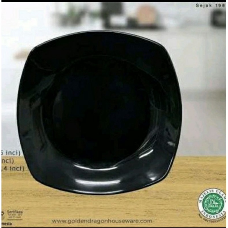 Jual Piring Makan Ceper Melamin 10 inch Merek Golden Flying Fish P-1004 ...