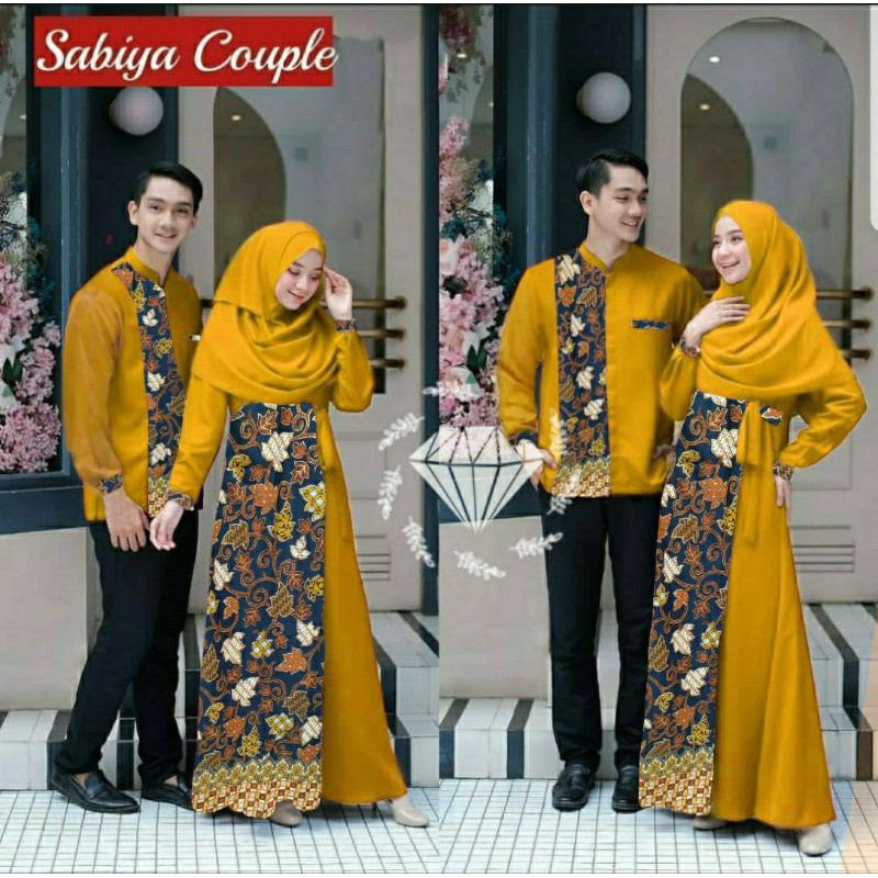 Jual PAKAIAN MUSLIM PASANGAN CP COUPLE SABIYA BATIK LIMITED EDITION SET COUPLE TERBARU 2023 CEWE ...