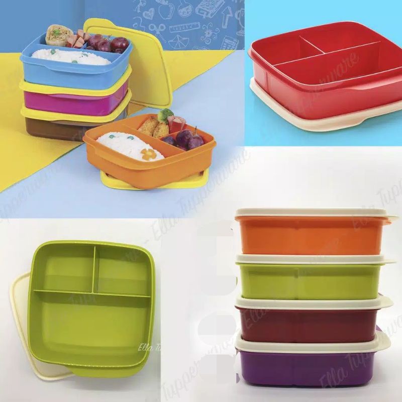Jual Kotak makan tupperware dengan sekat | Shopee Indonesia