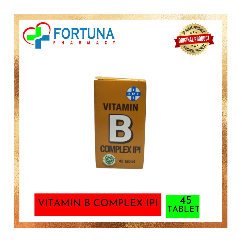 Jual VITAMIN B COMPLEX IPI 45 TABLET | Shopee Indonesia
