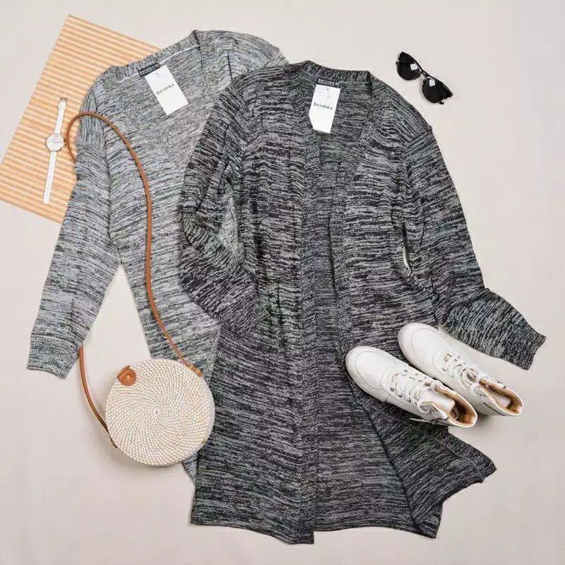 Jual Cardigan Rajut Lengan Panjang Tebal | Shopee Indonesia