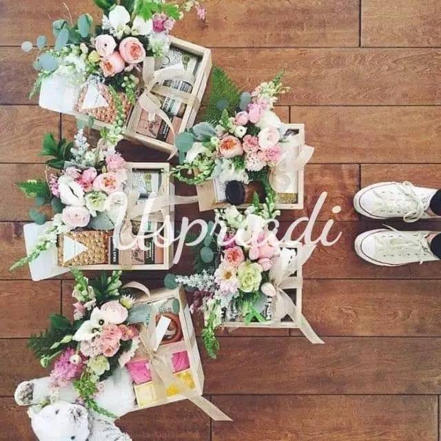 Jual KOTAK HANTARAN KAYU RUSTIC BAKI KOTAK SESERAHAN HANTARAN ...