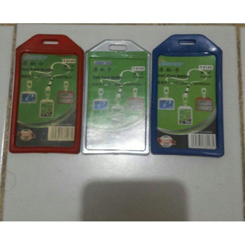 Jual ID Card Holder Tempat ID Card Casing Karet Mika | Shopee Indonesia