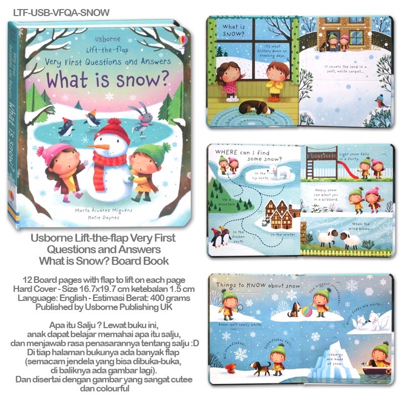 Jual Mainyuk - Usborne Very First Questions and Answers Series Snow ... Jual Mainyuk - Usborne Very First Questions and Answers Series Snow ...