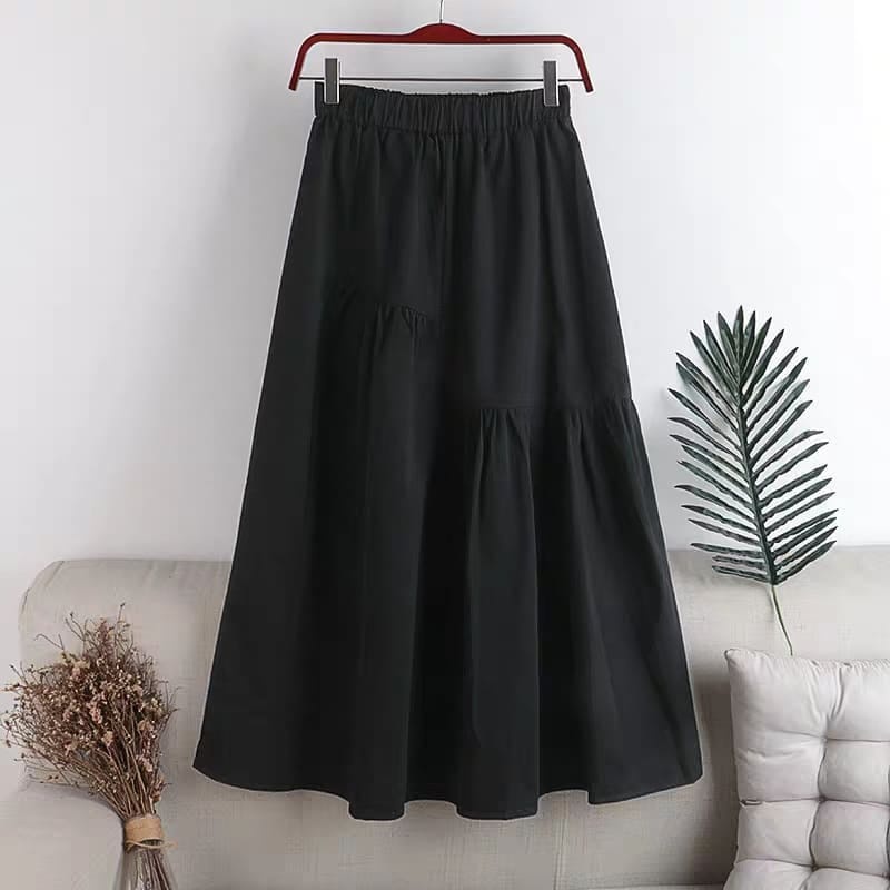 Jual REINY SKIRT Bahan Linen Premium Rok Wanita Simple Rok Panjang ...