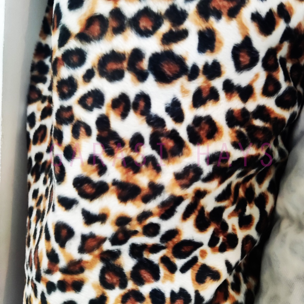Jual Kain Beludru Bludru Leopard Pattern Velvet Costume Kostum Macan ...