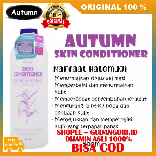 Jual Autumn Skin Conditioner with Hatomugi Extract 500ml Gratis Botol ...