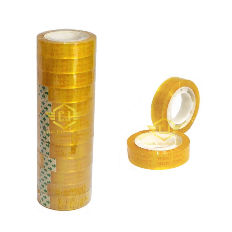 Jual 1 Slop / 12 pcs Isolasi Mini Selotip Kecil Hoki Tape 888 12 mm x ...