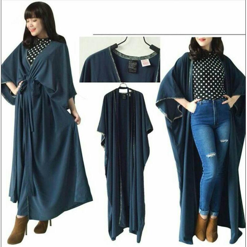 Jual cardigan gamis outer panjang 1 ukuran sangat besar | Shopee Indonesia