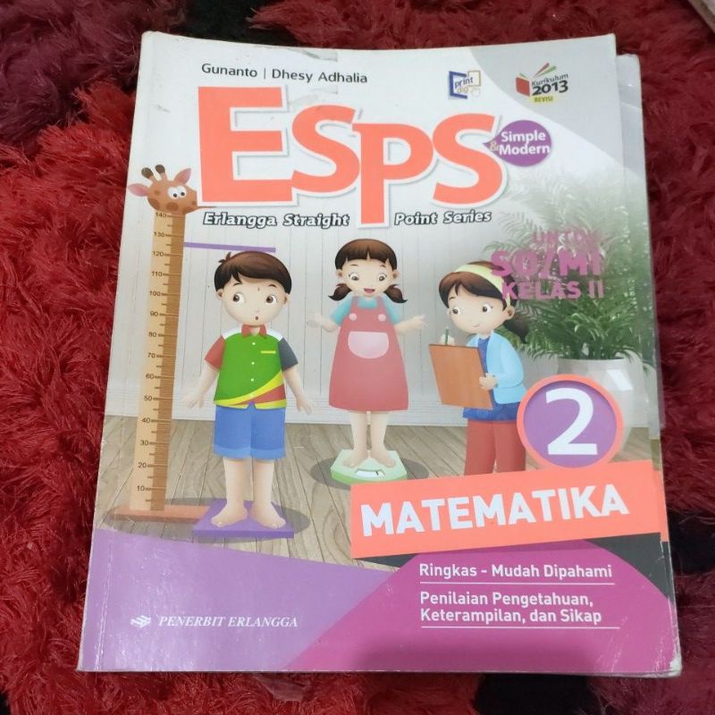 Jual esps matematika sd kelas 2 erlangga - edisi revisi | Shopee Indonesia