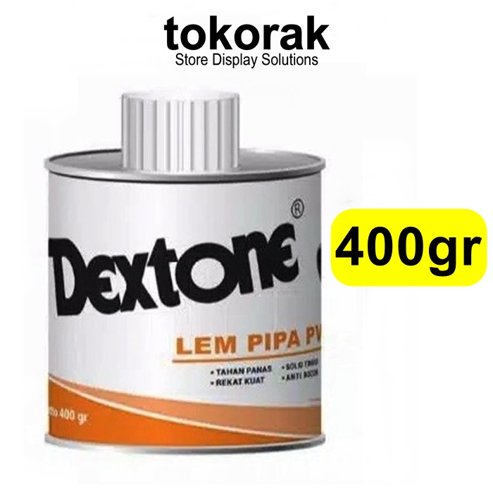Jual LEM PIPA PVC DEXTONE KALENG 400 GR - LEM PVC TUBE - LEM PIPA ...