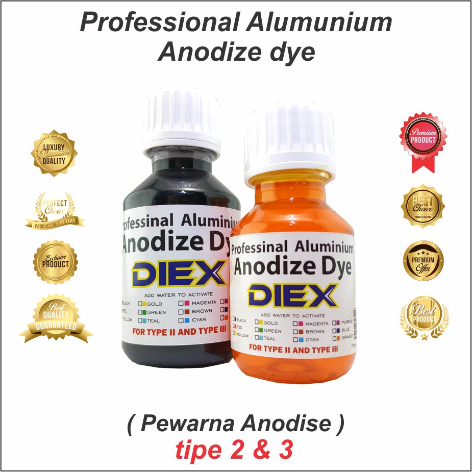 Jual pewarna anodise PROFESSIONAL ALUMUNIUM ANODIZE DYE | Shopee Indonesia