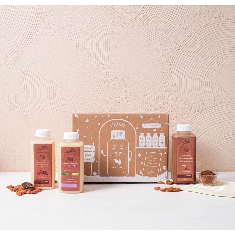 Jual PAKET GIFT BOX SUSU ALMOND (ISI 3 BOTOL @500ml) | Shopee Indonesia