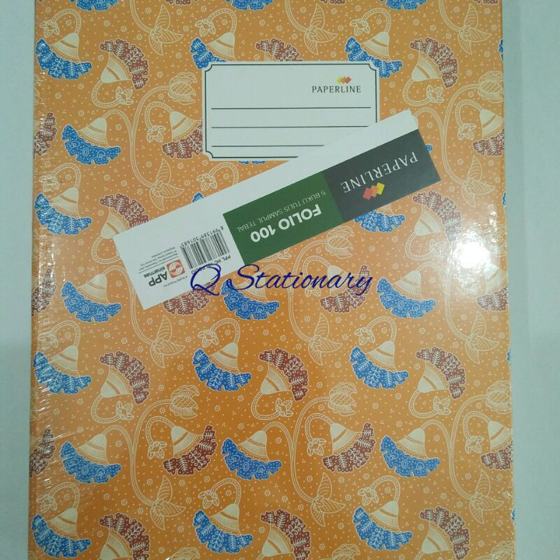 Jual Buku tulis hardcover folio 100 lembar merek Paperline 1 pak ...