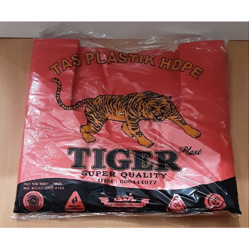 Jual PLASTIK HD TIGER MERAH UKURAN 28 35 40 | Shopee Indonesia