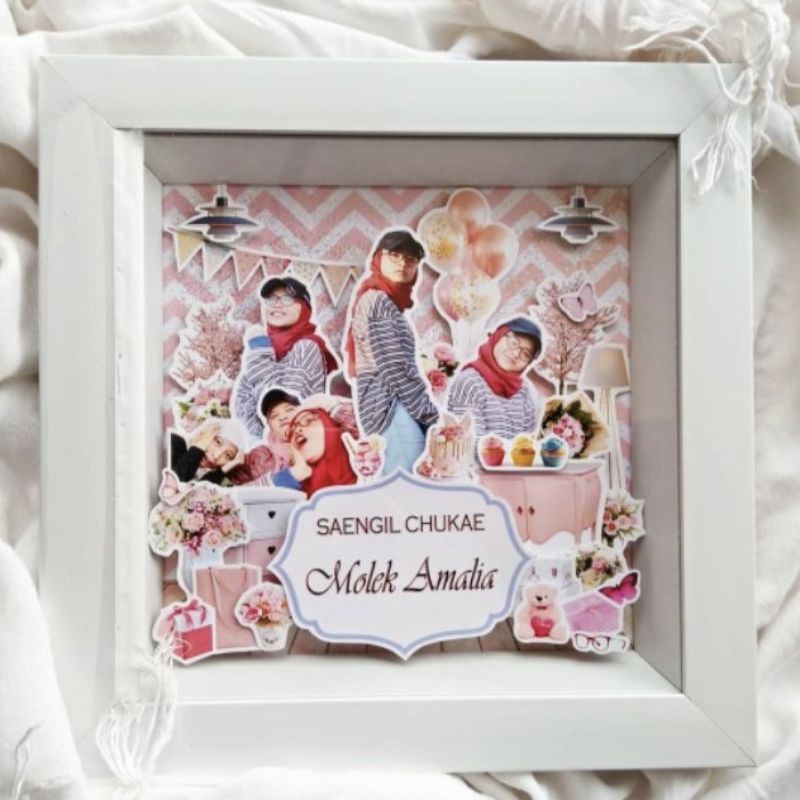 Jual Pigura 3D Scrapframe custom desain | Shopee Indonesia