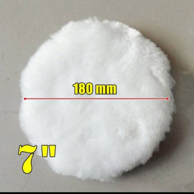 Jual Wool Poles 7" wol Velcro bulu pemoles 18cm polishing wool 7 ...