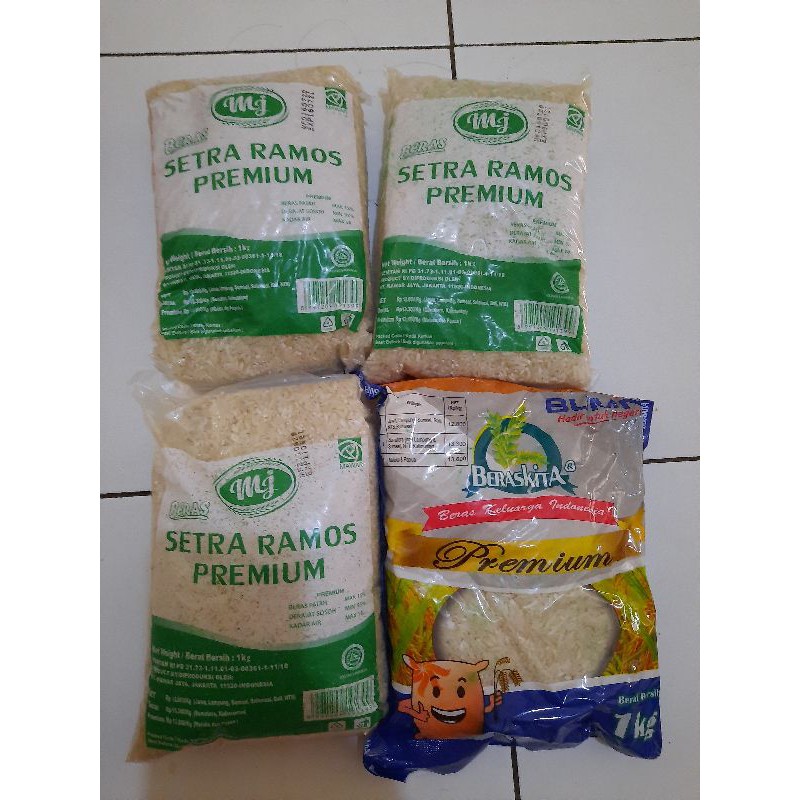 Jual Beras Setra Ramos Premium 1 kg | Shopee Indonesia