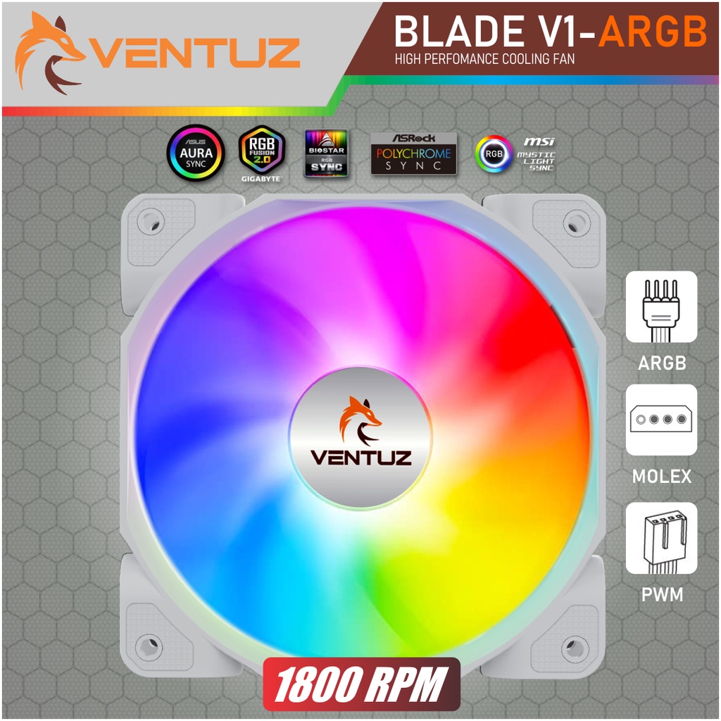 Jual Ventuz Fan BLADE V1 BLACK / WHITE | Shopee Indonesia