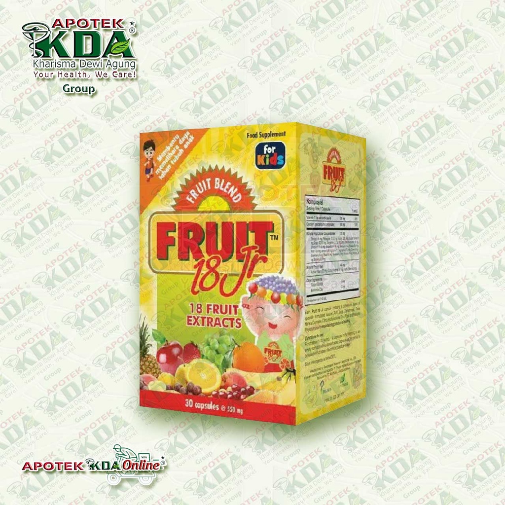 Jual FRUIT 18 JR 30 KAPSUL | SUPLEMEN MAKANAN ANAK | Shopee Indonesia