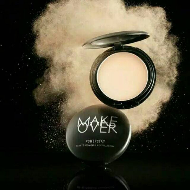 Jual MAKE OVER Powerstay Total Cover Matte powder Foundation 12 g ...
