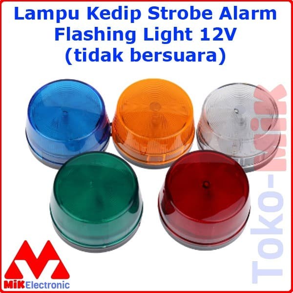 Jual Lampu Kedip Strobe Alarm Flashing Light 12V (tidak bersuara sirine ...